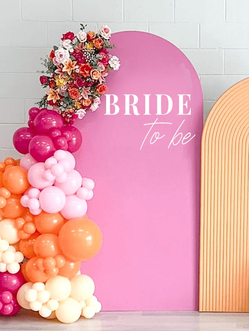 Bride to Be Backdrop Decal Bridal Shower Party Decal for Sign Bride to ...
