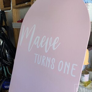 Custom Happy Birthday Vinyl Decal for Arch Backdrop Birthday Name Age ...