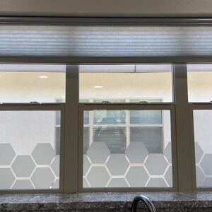 Hexagon Frosted Decals for Window Privacy Honeycomb Window Film Semi ...