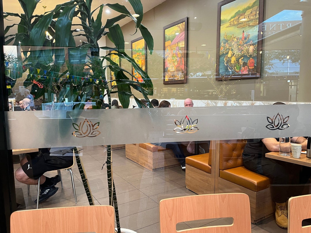 Custom Frosted Visibility Strips With Logo, Safety Visual Glazing ...