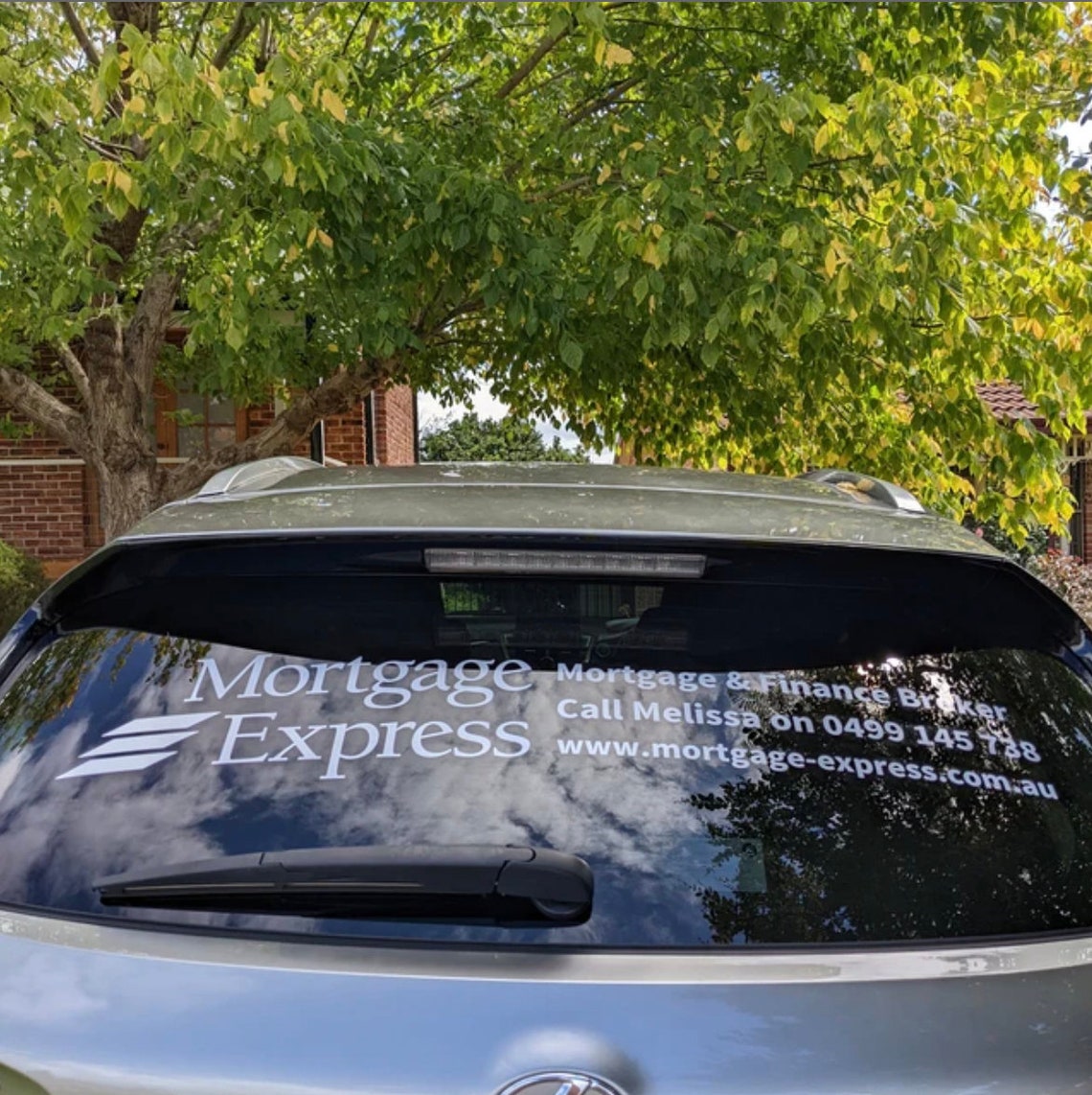 Business Car Window Decal Company Logo Car Sticker Custom | Etsy