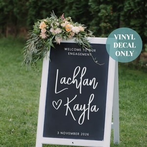 Welcome to Our Forever Decal Wedding Welcome Sign Vinyl Wedding ...