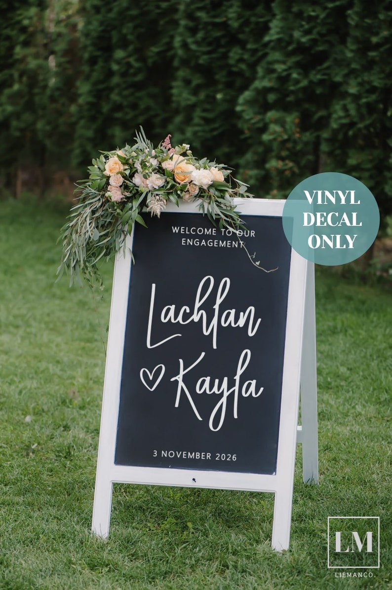 Welcome to Our Forever Decal Wedding Welcome Sign Vinyl Wedding ...