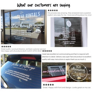 Custom Storefront Logo Decal, Business Logo Sticker for Vehicle ...