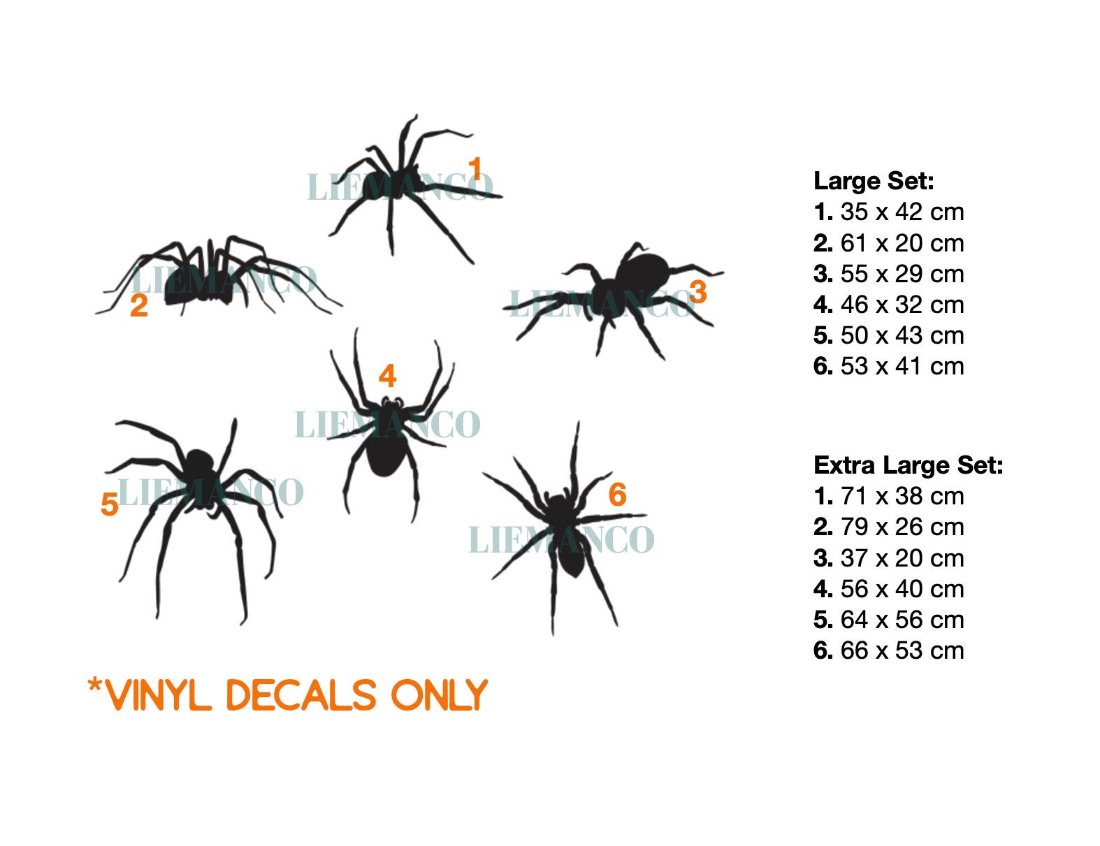 Scary Spider Vinyl Decal Spooky Vinyl Decal for Front - Etsy