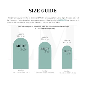 Bride to Be Backdrop Decal Bridal Shower Party Decal for Sign Bride to ...