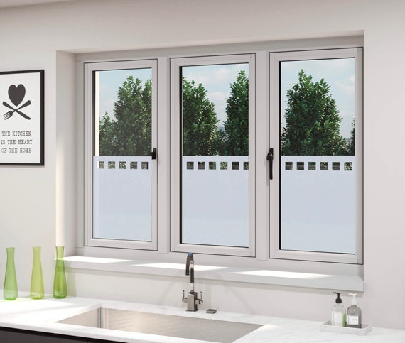 Frosted Small Squares Privacy Film Glass Decals for Privacy Window door Privacy Sticker Modern Decorative Window Film Cut to Exact Size Etsy UK