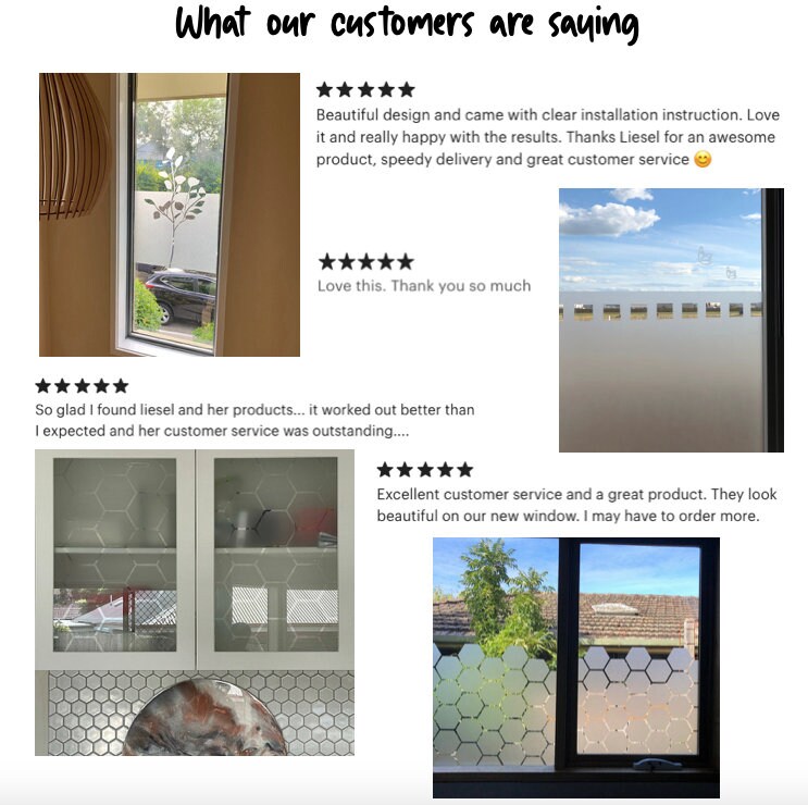 Custom Frosted Visibility Strips With Logo, Safety Visual Glazing ...