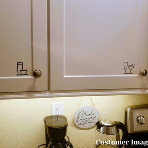 Kitchen Cabinet Decal, Airbnb Kitchen Label, Office Pantry Decal, Set ...