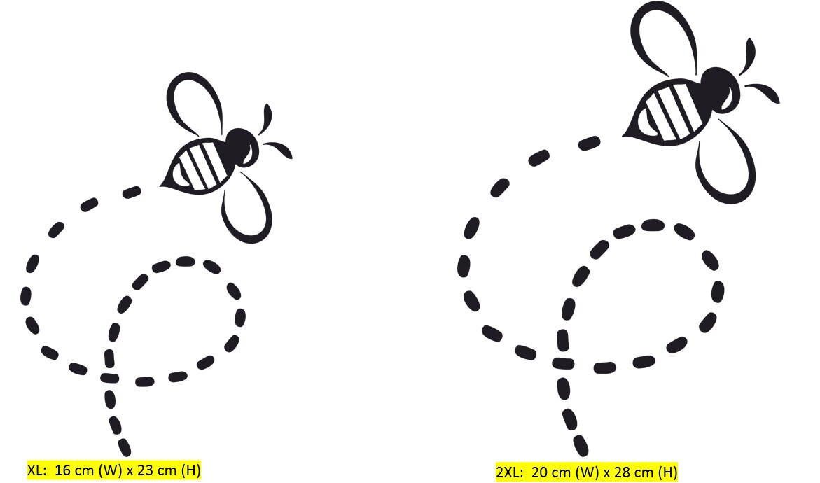 Cute Bee Stickerhappy Bee Wall Stickerbee Design Frosted | Etsy Australia