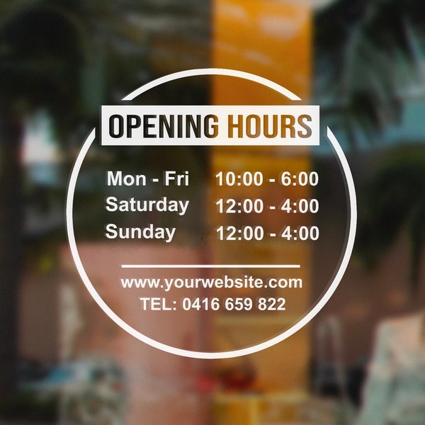 Store Hours Sign - Etsy