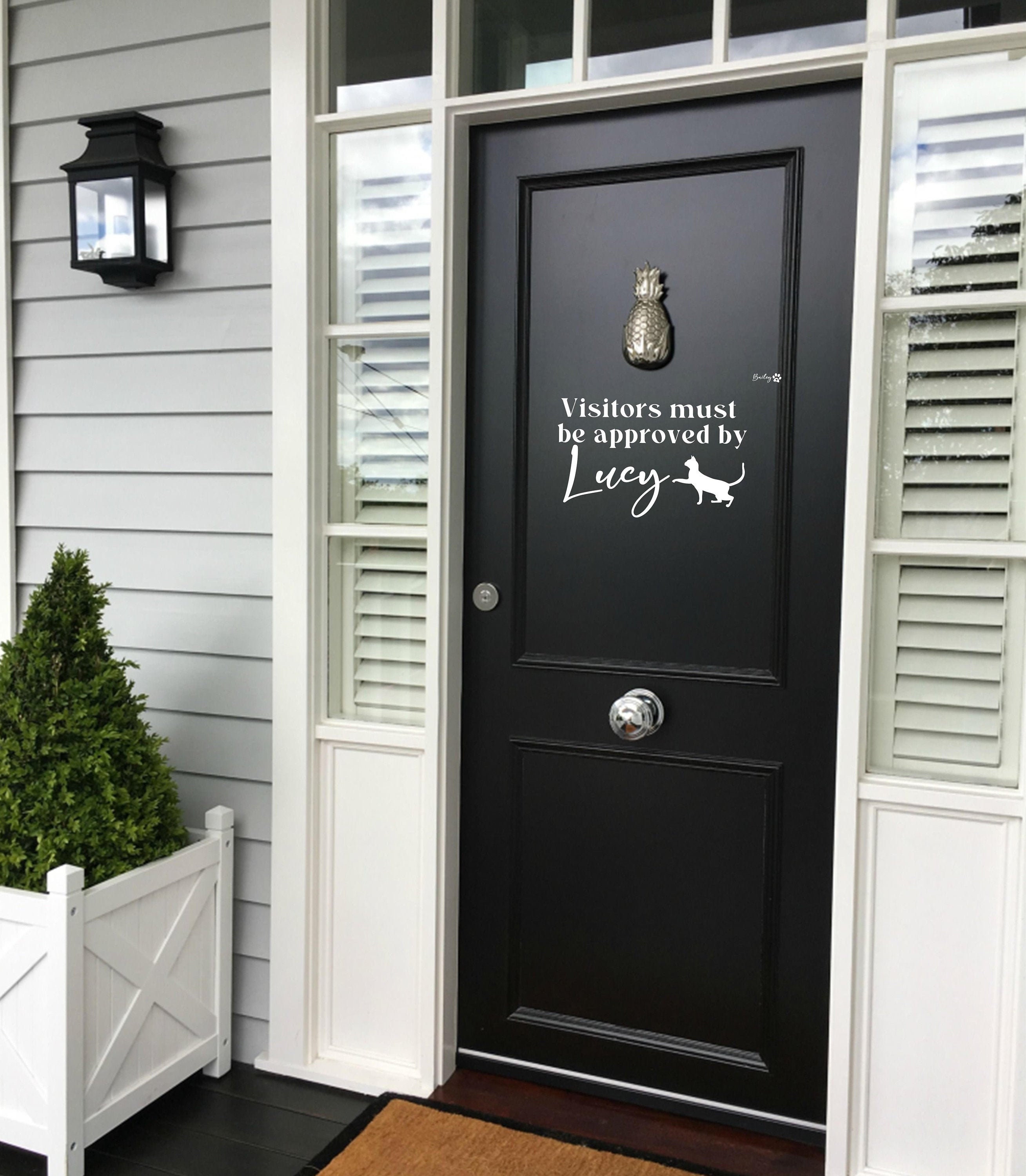 Custom Dog/pet Window Decal Name Sticker for Dogs Visitor - Etsy