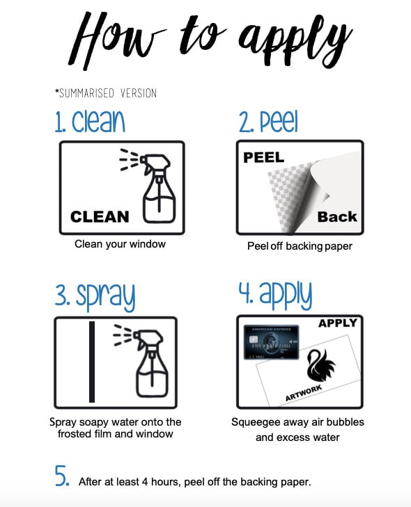 Custom Frosted Visibility Strips With Logo, Safety Visual Glazing ...