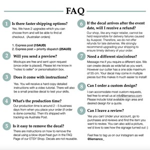 Custom Decal for Flower Box Wedding Sign, DIY Planter Box Welcome Sign ...