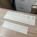 Rustic Welcome Sign Flower Box Decal Custom Flower Box Sign Decal ...