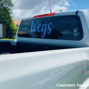 Car Name Decal, Custom Car Vinyl Decal, Custom Car Name Sticker, Custom ...