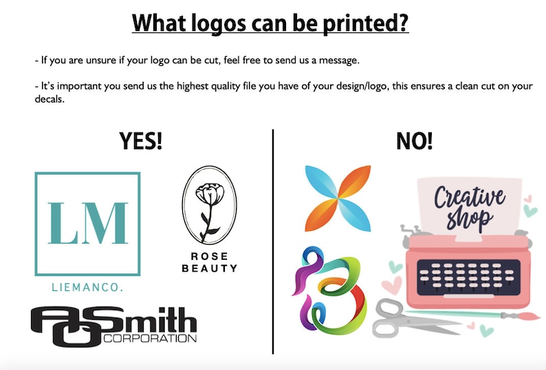 Custom Storefront Logo Decal Business Logo Sticker for - Etsy