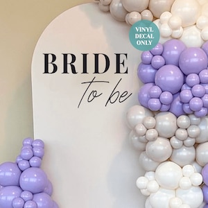 Bride to Be Backdrop Decal Bridal Shower Party Decal for Sign Bride to ...