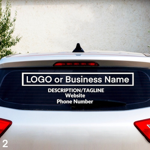 Personalised Car Decal Custom Windshield Sticker Large Vinyl - Etsy ...