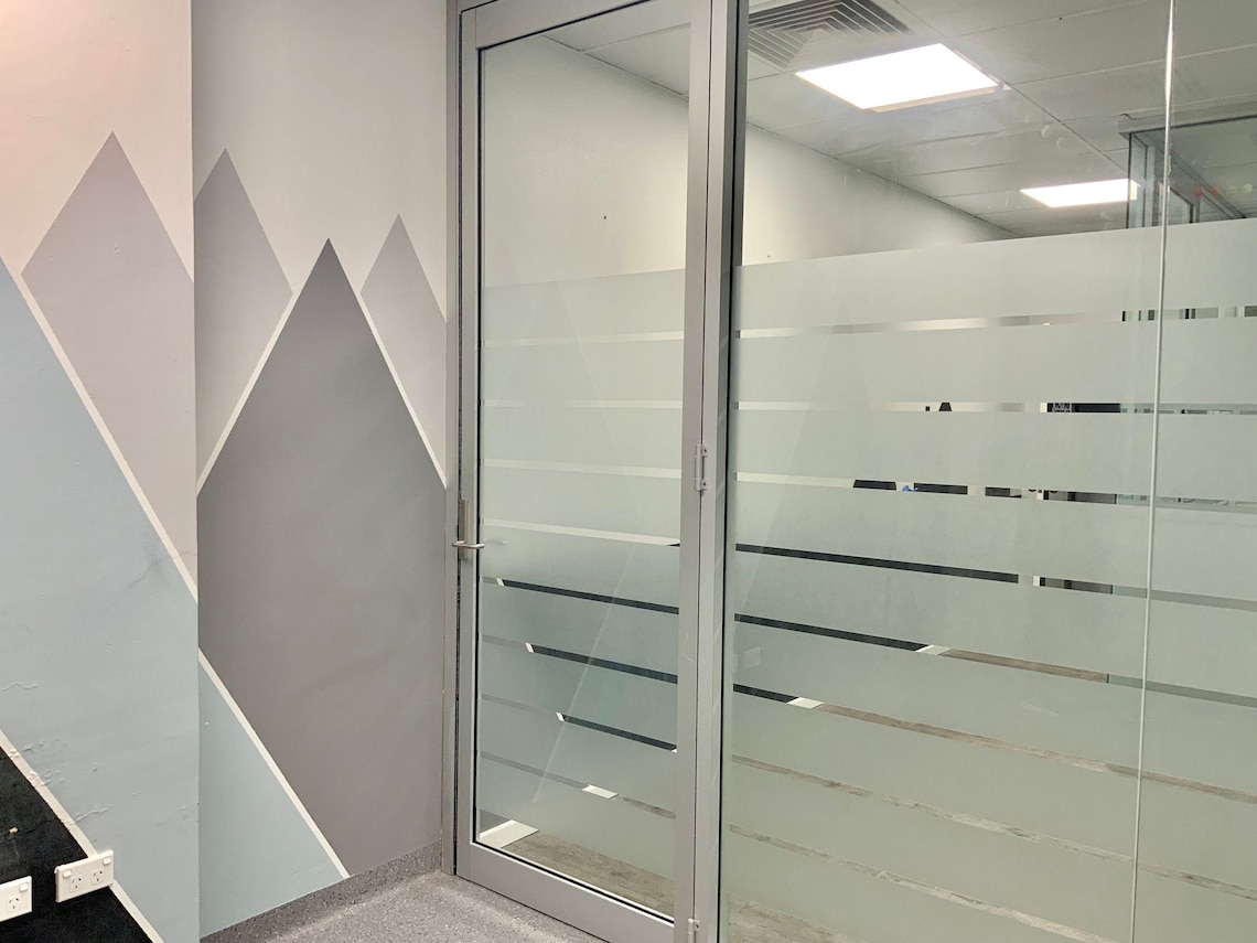 Stripes Frosted Window Film Privacy Sticker for Office - Etsy UK