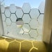 Honeycomb Frosted Window Film Hexagon Window Decal Geometric - Etsy