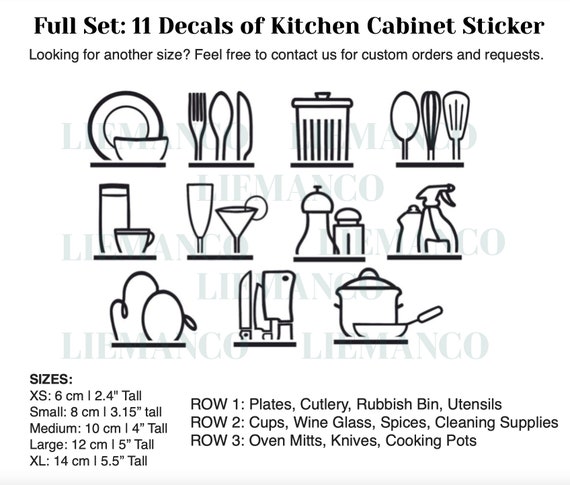 Kitchen Cabinet Stickers