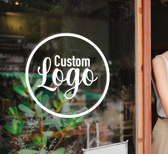 Custom Storefront Logo Decal Business Logo Sticker for - Etsy