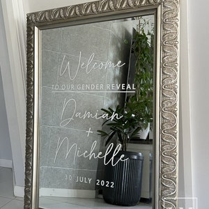 Personalised Decal for Event Sign, Wedding Welcome Sign Decal, DIY ...