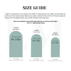 Future Mrs Balloon Arch Decal for Bridal Shower Decor Personalised ...