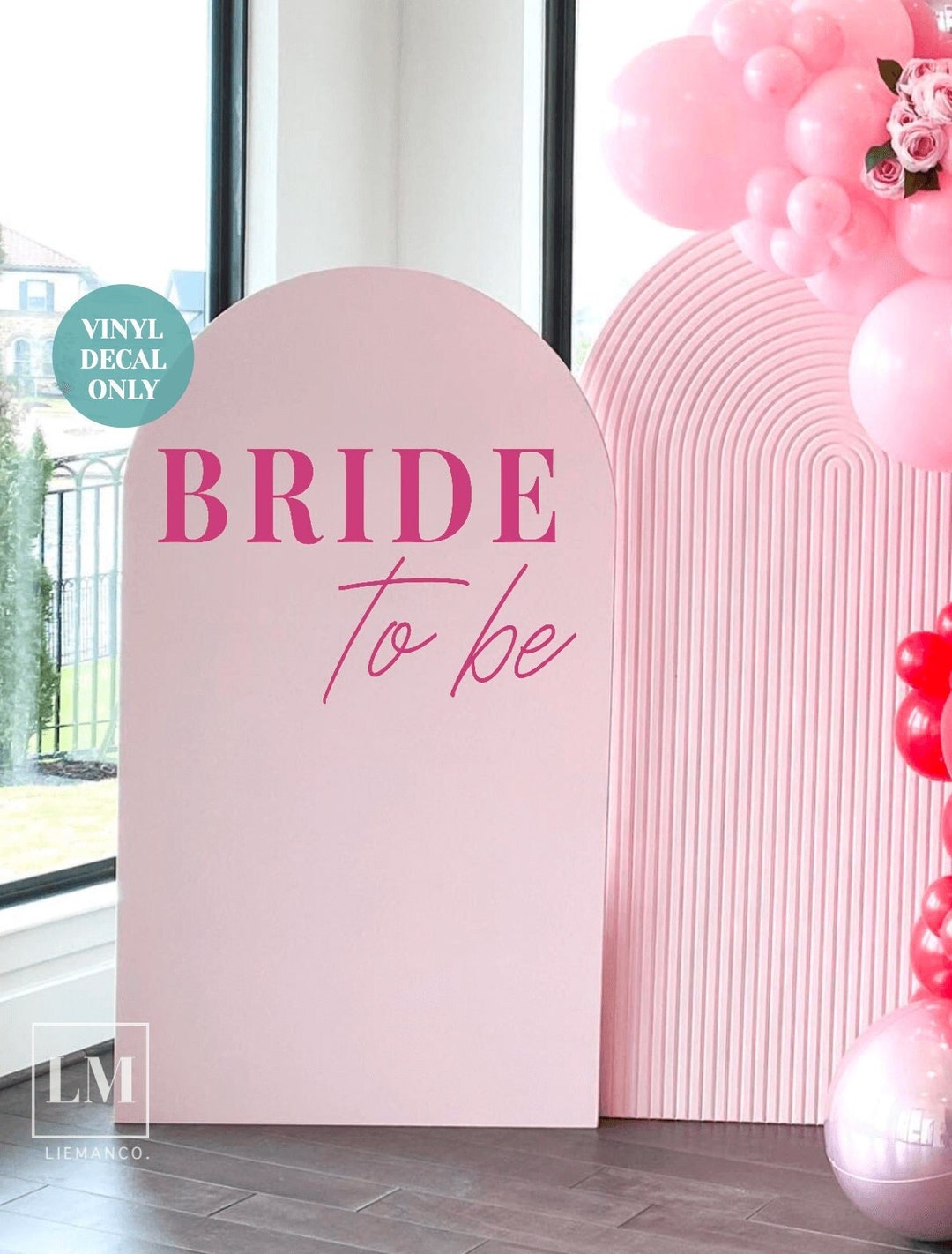 Bride to Be Backdrop Decal Bridal Shower Party Decal for Sign Bride to ...