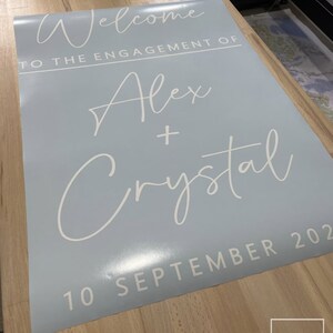 Welcome Mirror Vinyl Personalised Decal for Wedding Reception Decor ...