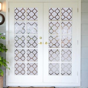 Moroccan Privacy Frosted Film, Midcentury Modern Decor, Moroccan Window ...