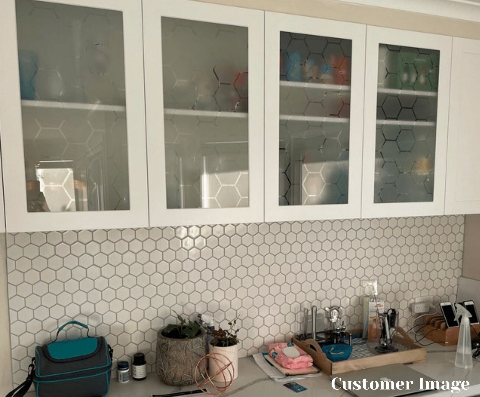 Honeycomb Frosted Window Film Hexagon Window Decal Geometric - Etsy