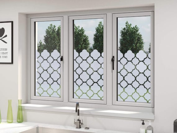 Moroccan Privacy Frosted Film Midcentury Modern Decor | Etsy