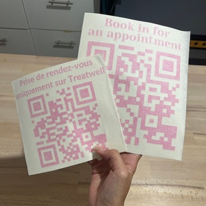Custom QR Code Window Decal, Scannable Business Decal, Design Your Own ...