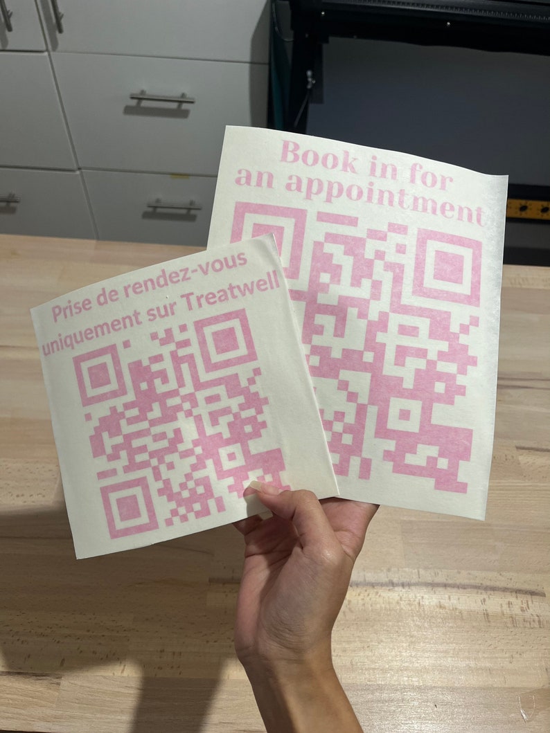 Custom QR Code Window Decal Scannable Business Decal Design - Etsy