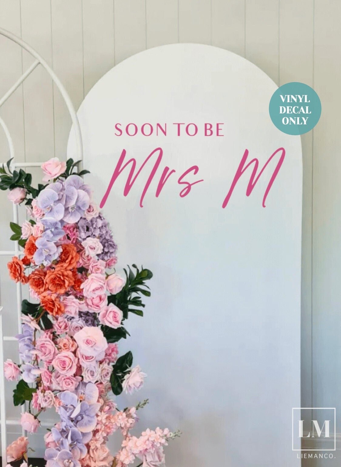 Soon to Be Mrs Decal for Balloon Arch Future Mrs Bride Decal ...