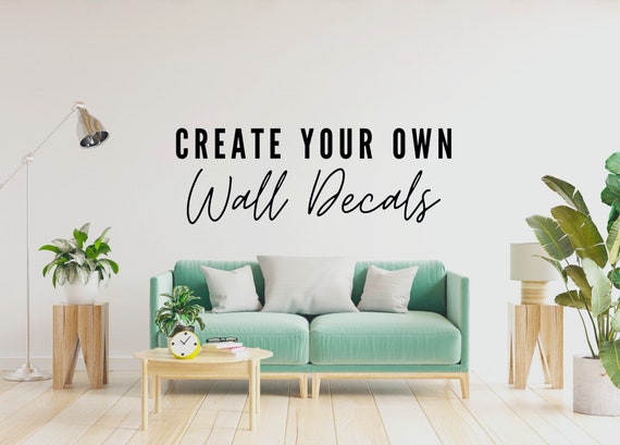 Custom Wall Vinyl Lettering Custom Quote Text Logo Decal - Etsy
