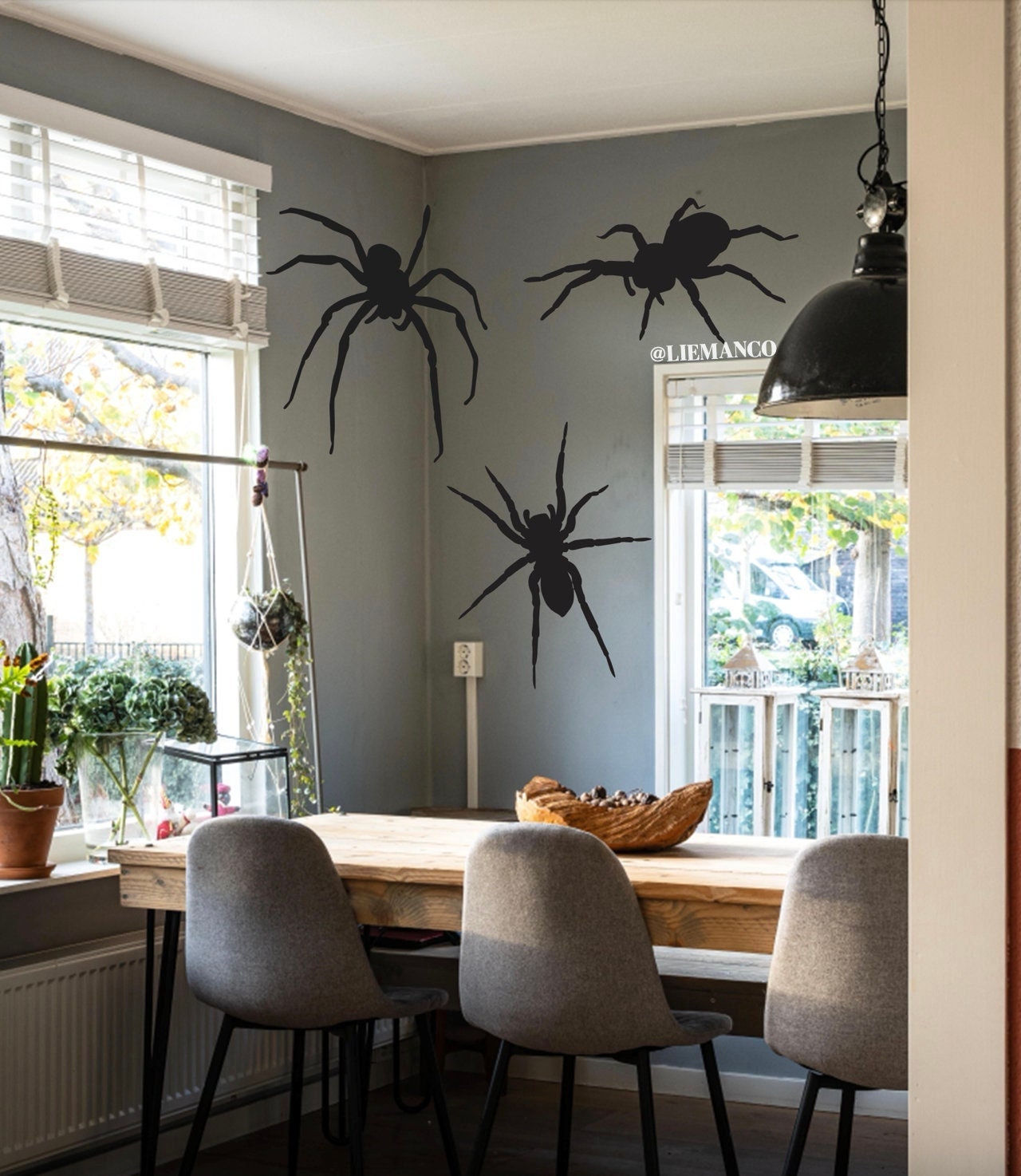 Scary Spider Vinyl Decal Spooky Vinyl Decal for Front - Etsy