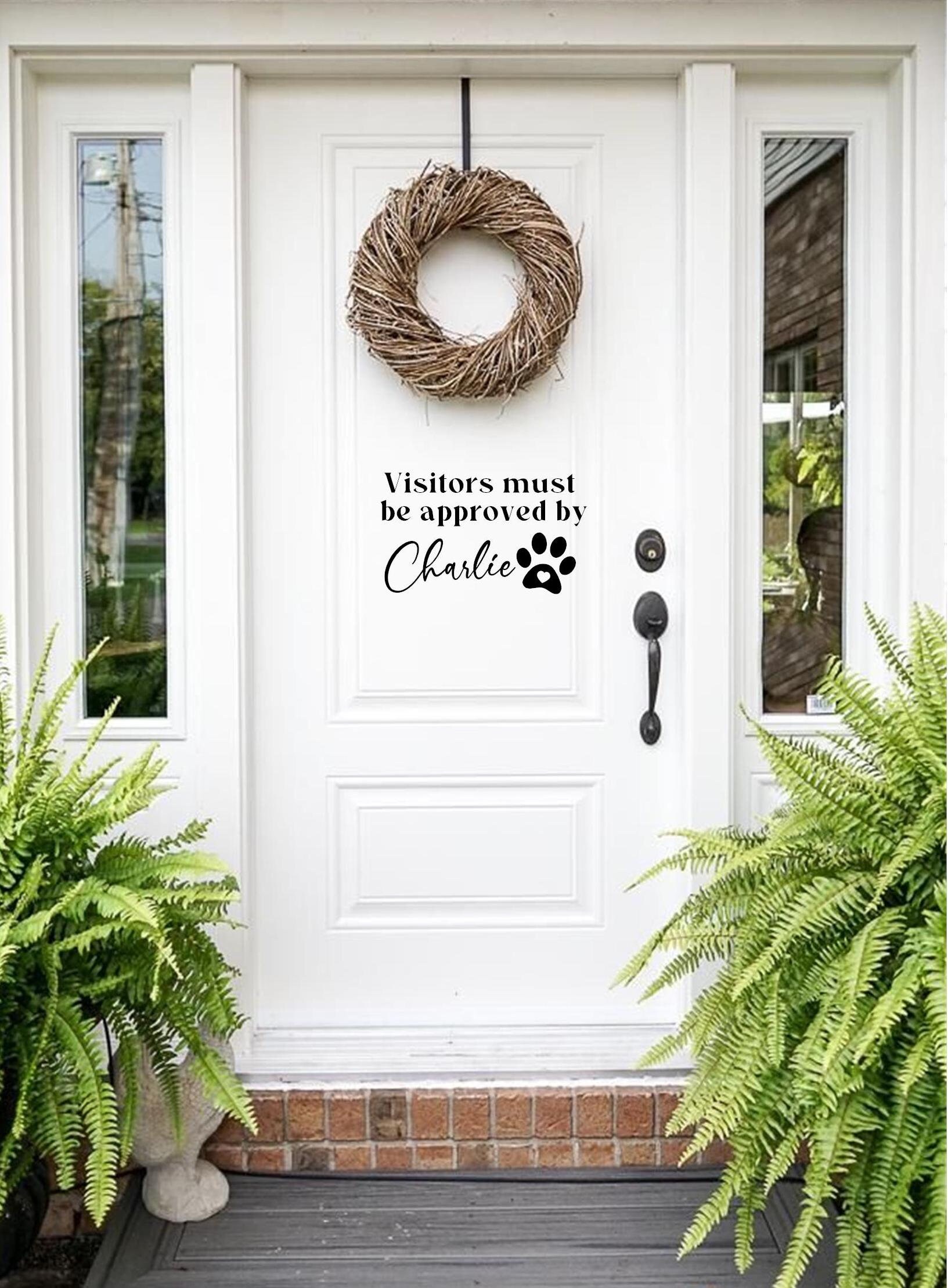 Custom Dog/pet Window Decal Name Sticker for Dogs Visitor - Etsy