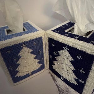 Winter Tree Tissue Box Cover - Etsy
