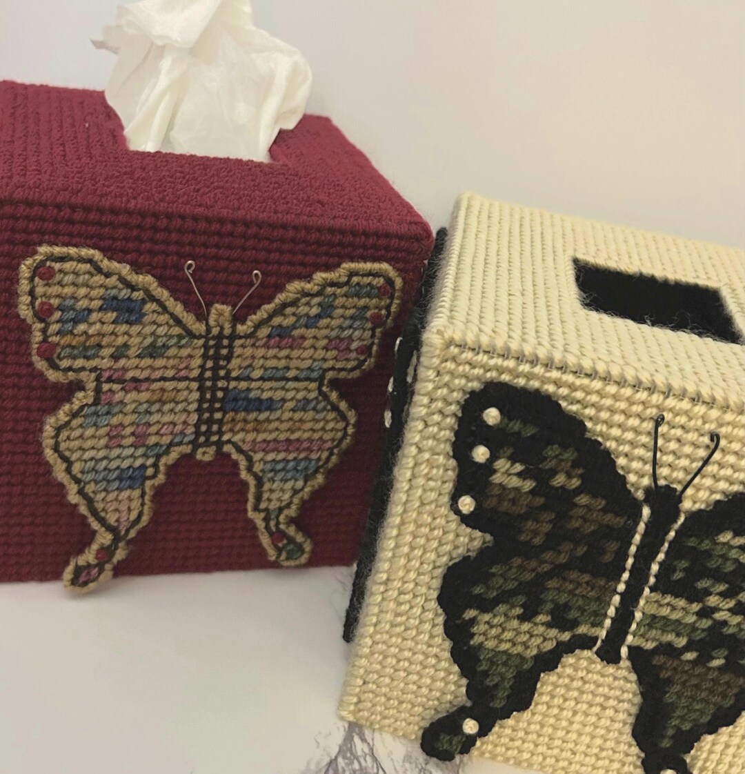 Butterfly Tissue Box Cover. - Etsy