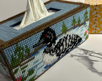 French Country Tissue Box, Tissue Box Cover, Birds Tissue Box Cover ...