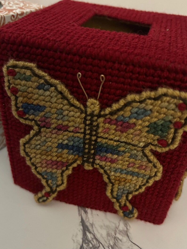 Butterfly Tissue Box Cover. - Etsy
