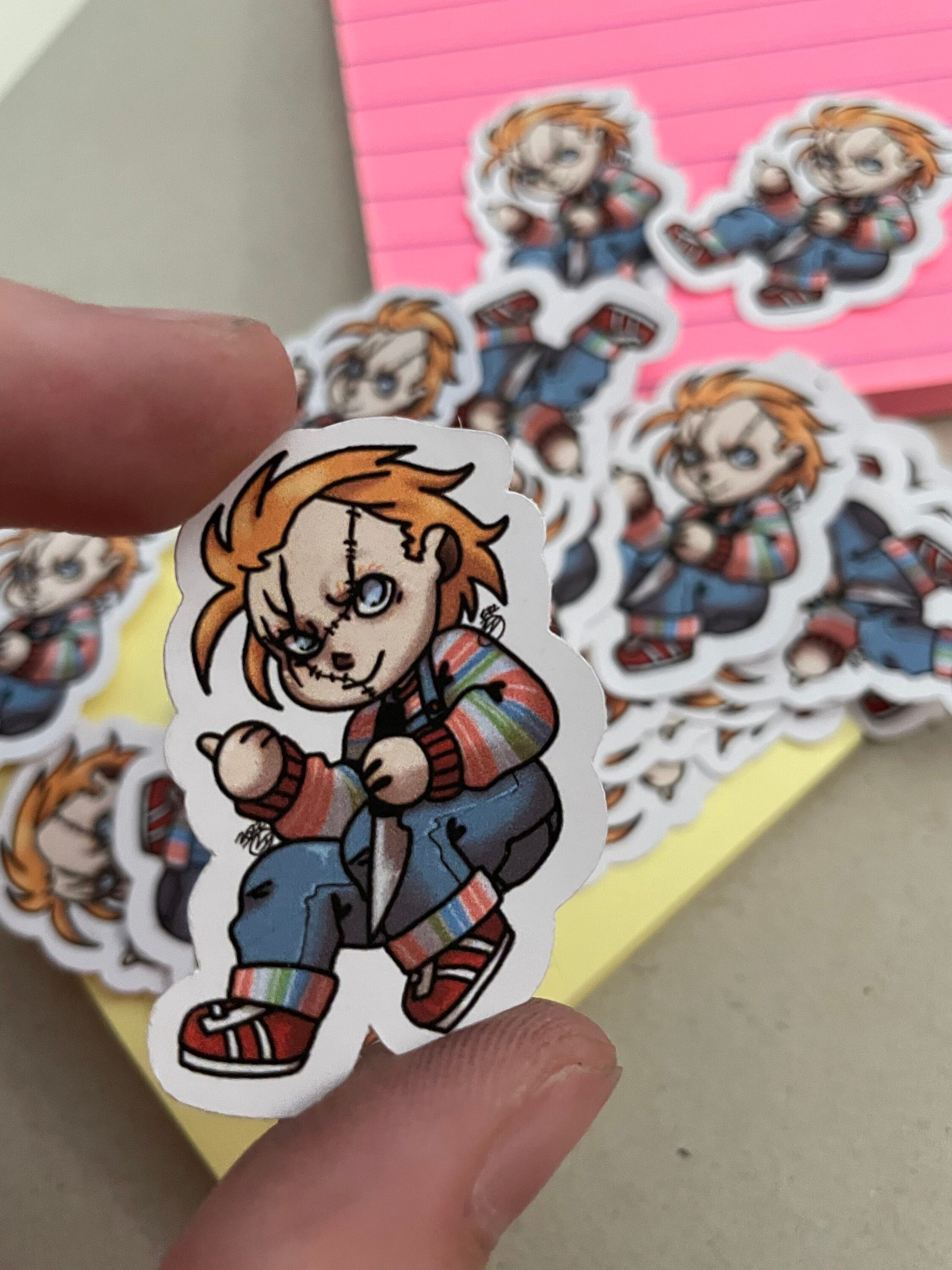 Slasher Stickers - Chucky Sticker - Etsy
