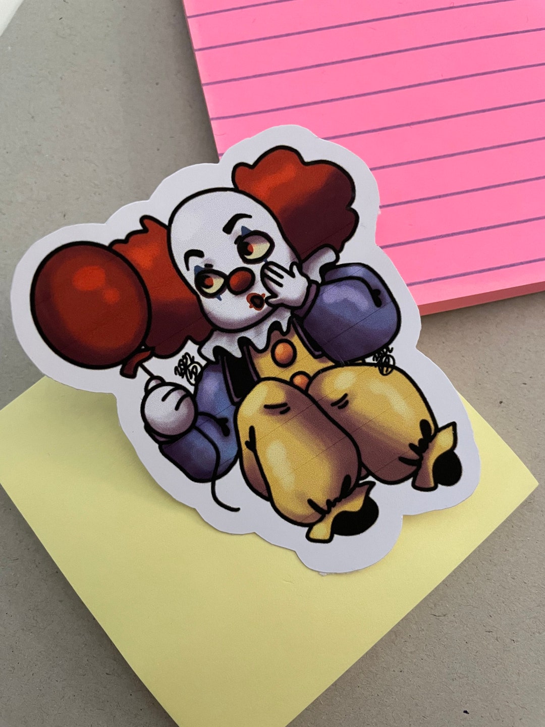 Slasher Stickers Old Pennywise Sticker - Etsy