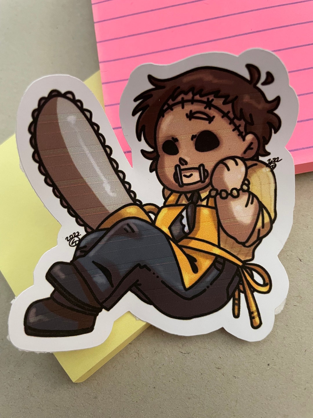 Slasher Stickers - Leatherface Sticker - Etsy