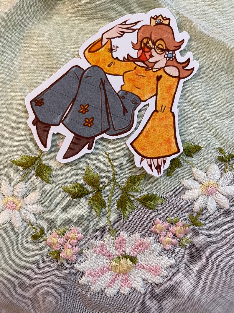 Princess Daisy Sticker 8bit Girl Power - Etsy