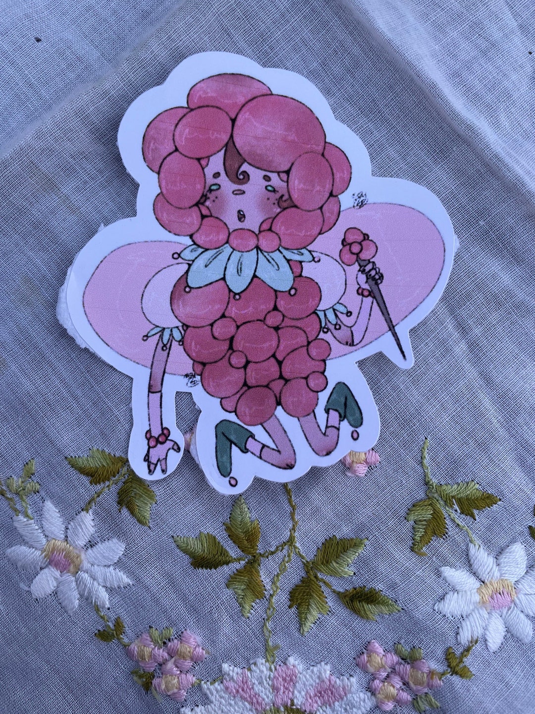 Fruit Fairies - Raspberry Sticker - Etsy