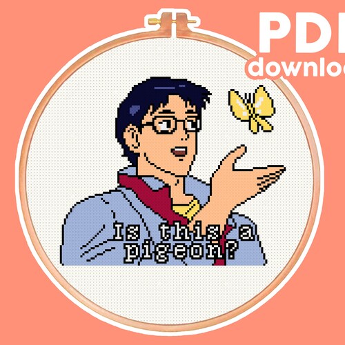 Is This A Pigeon Anime Guy With Butterfly Meme Funny - Etsy